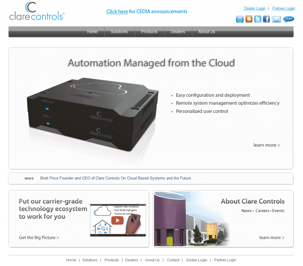 ClareControlsHomePage - Strata-gee.com